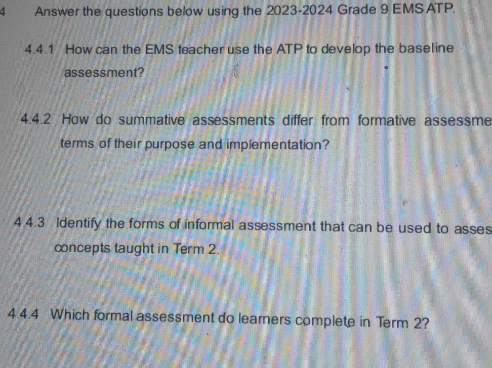 4 Answer the questions below using the | StudyX