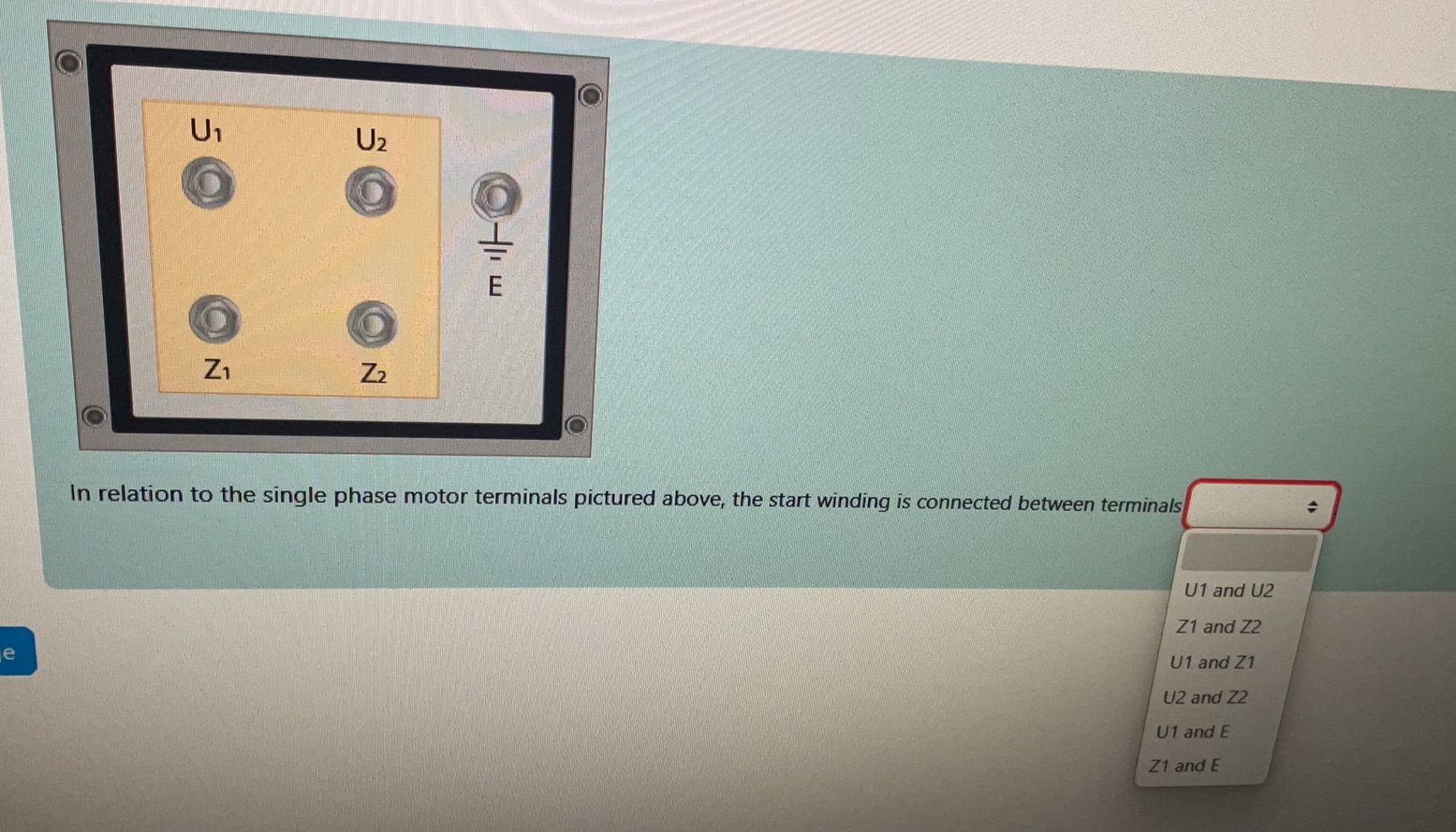 In relation to the single phase motor | StudyX