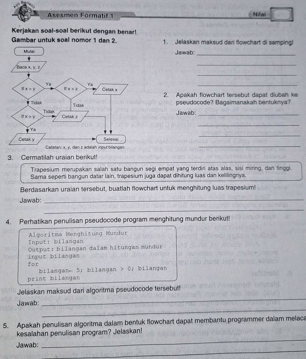 1. Jelaskan maksud dari flowchart di | StudyX