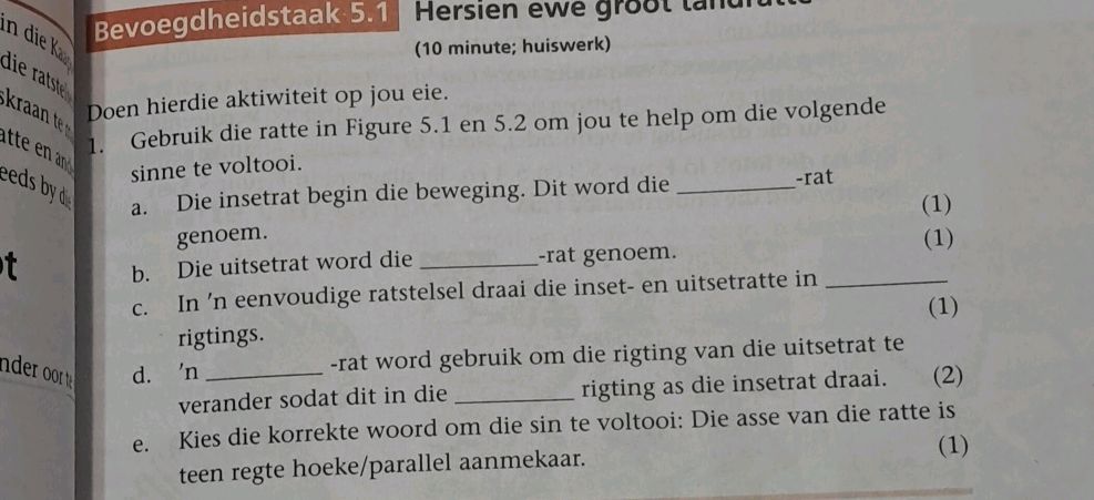Doen hierdie aktiwiteit op jou eie. 1. | StudyX