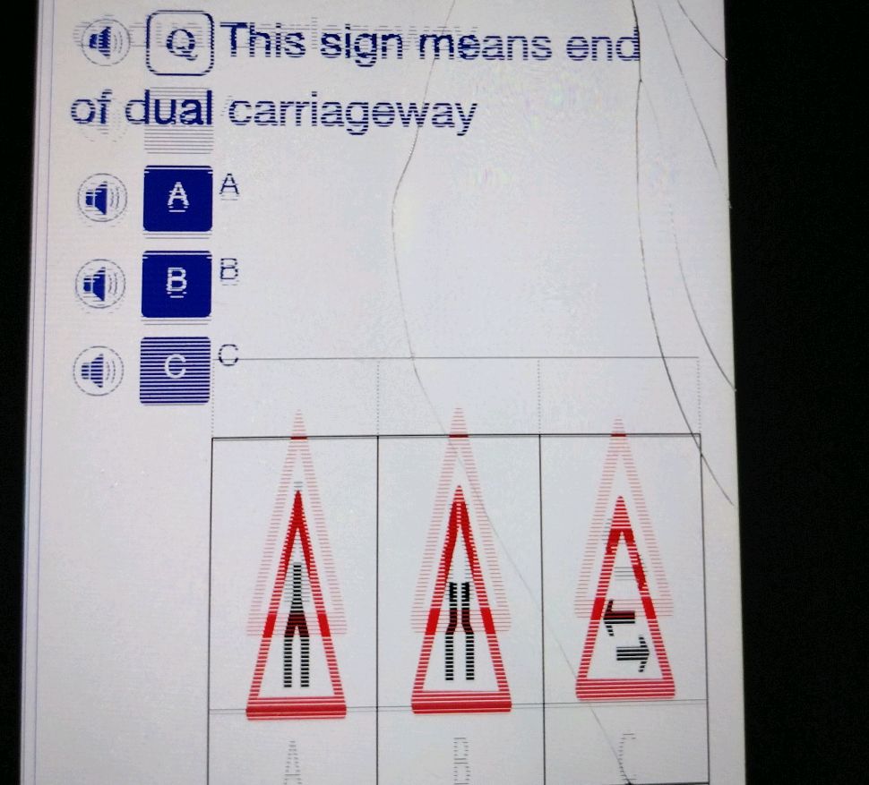 This sign means end of dual carriageway A | StudyX