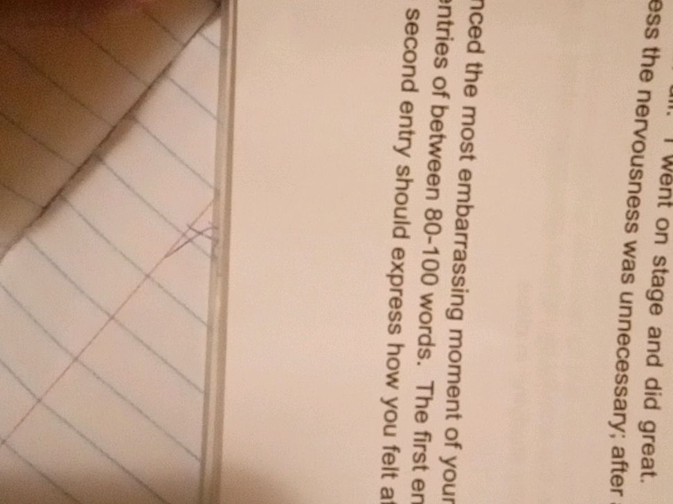 Write about the most embarrassing moment of | StudyX