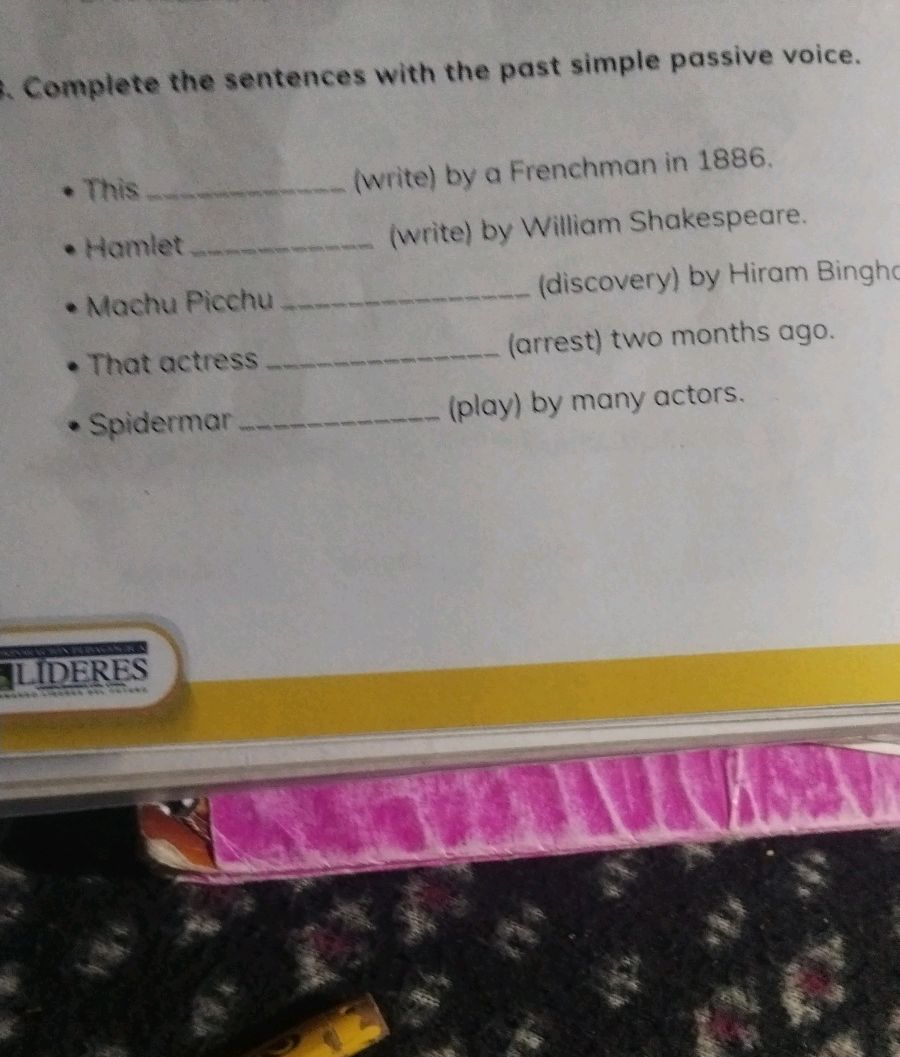 Complete the sentences with the past simple | StudyX