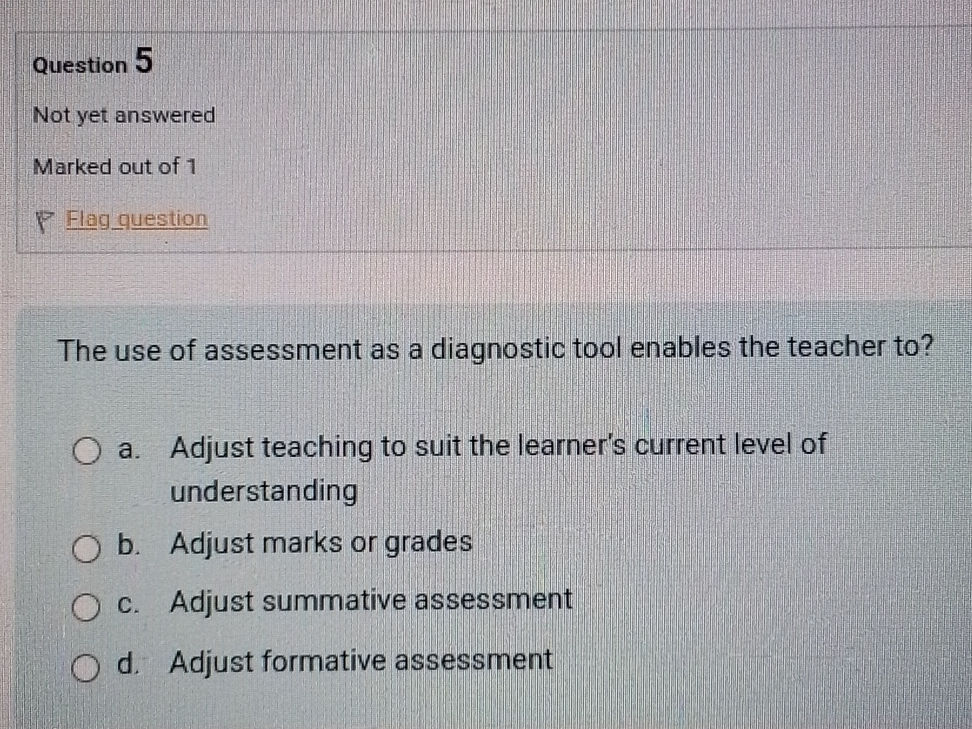 The use of assessment as a diagnostic tool | StudyX