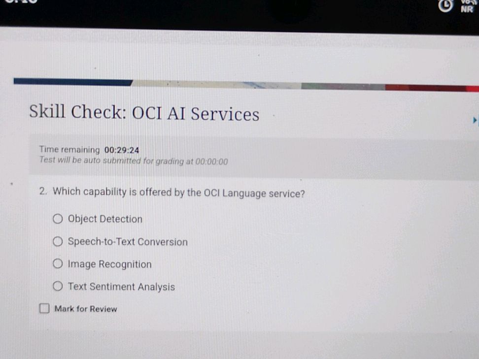 2. Which capability is offered by the OCI | StudyX
