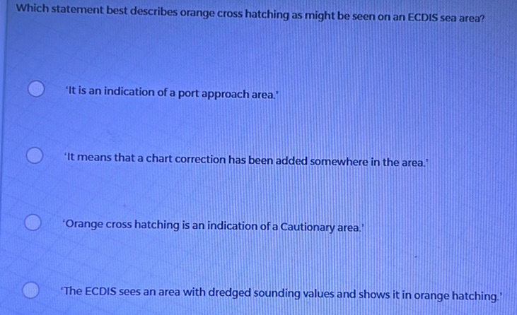 Which statement best describes orange cross | StudyX