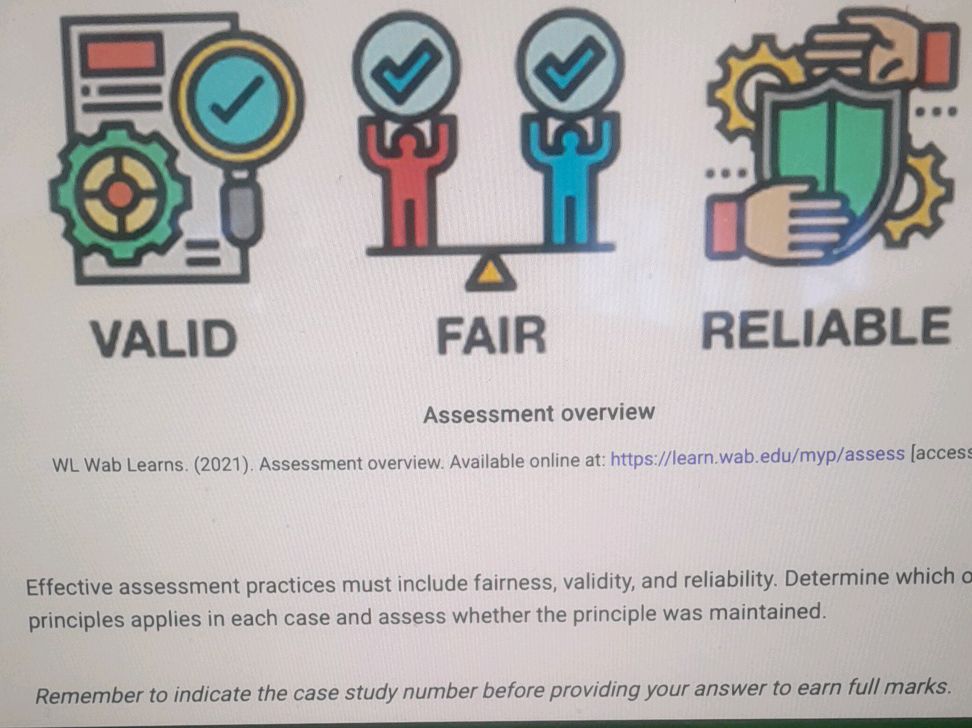 Effective assessment practices must include | StudyX