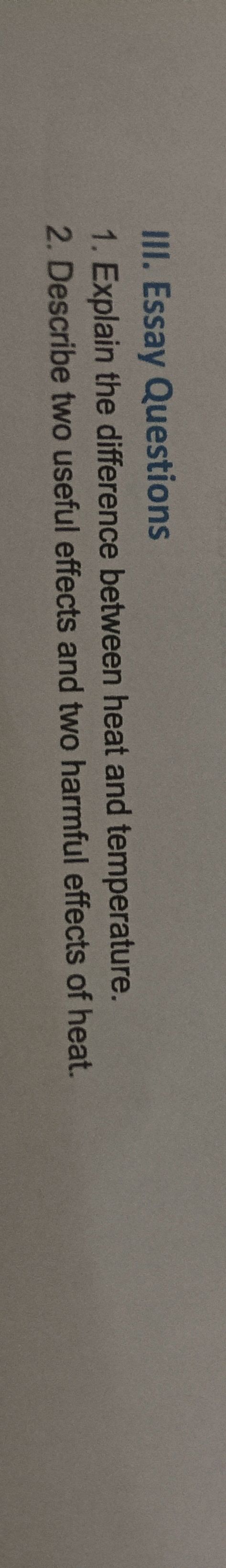 1. Explain the difference between heat and | StudyX