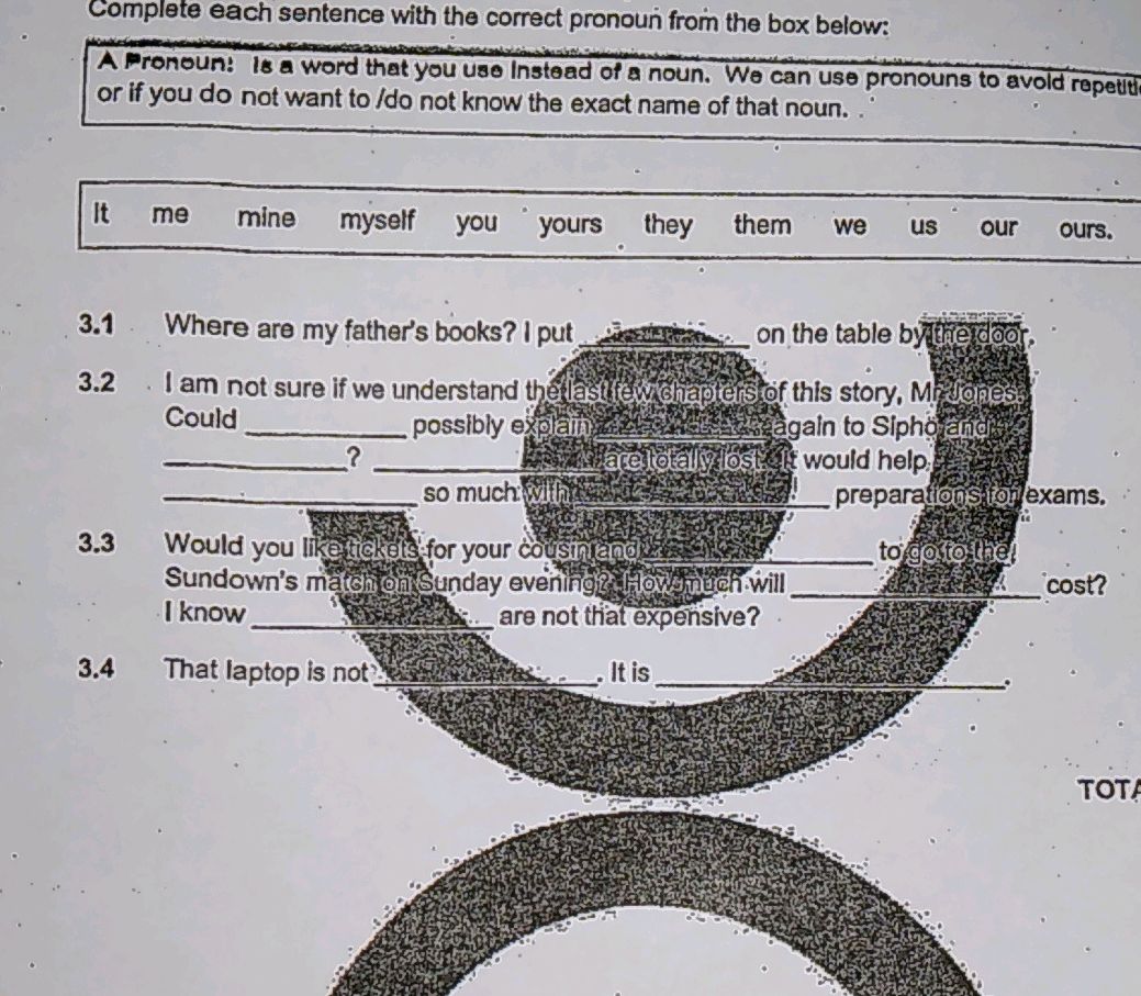 Complete each sentence with the correct | StudyX