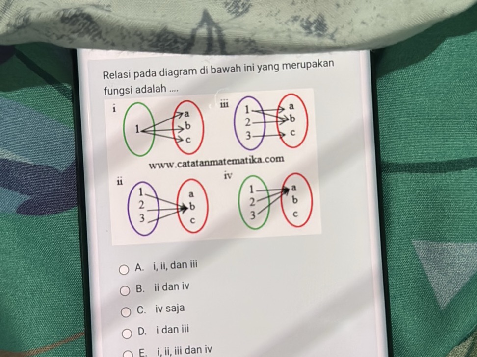 Relasi pada diagram di bawah ini yang | StudyX