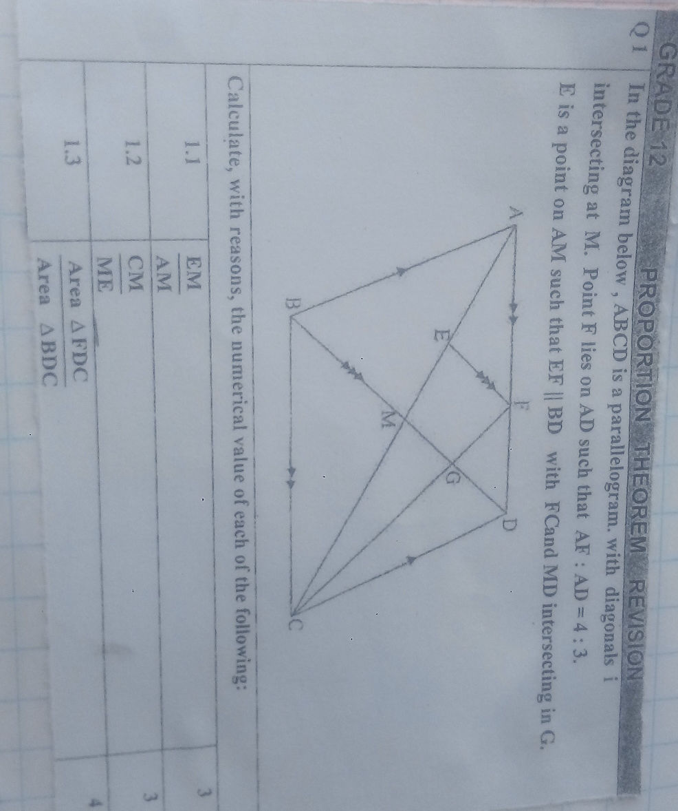 In the diagram below, ABCD is a | StudyX
