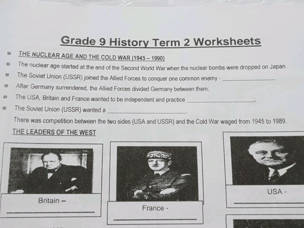 THE NUCLEAR AGE AND THE COLD WAR (1945-1990) | StudyX
