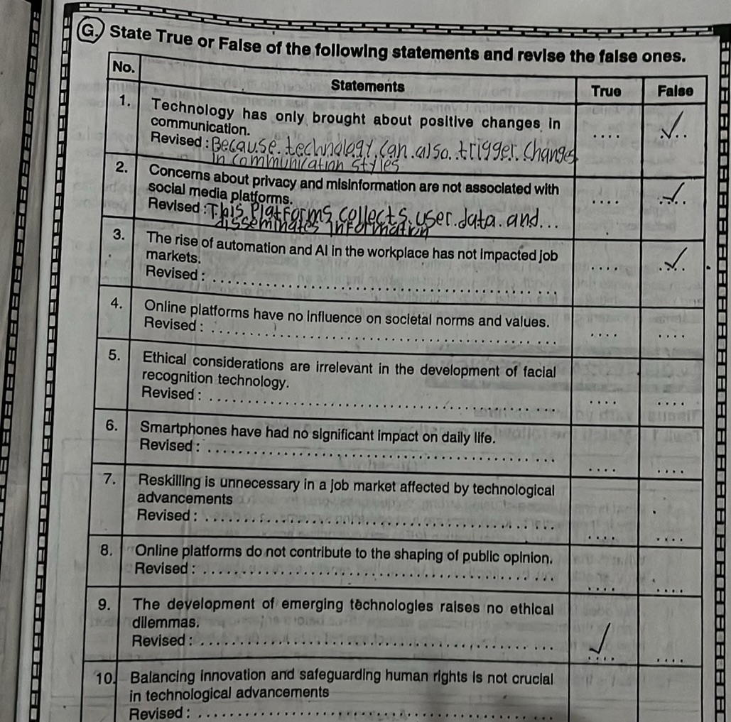 State True or False of the following | StudyX