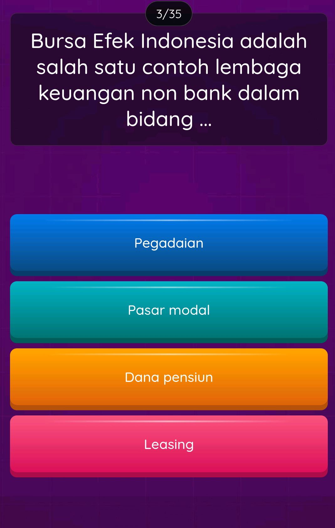 Bursa Efek Indonesia adalah salah satu | StudyX