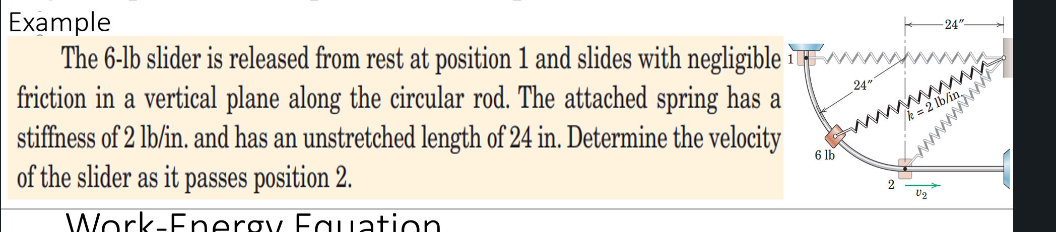 The 6-lb slider is released from rest at | StudyX