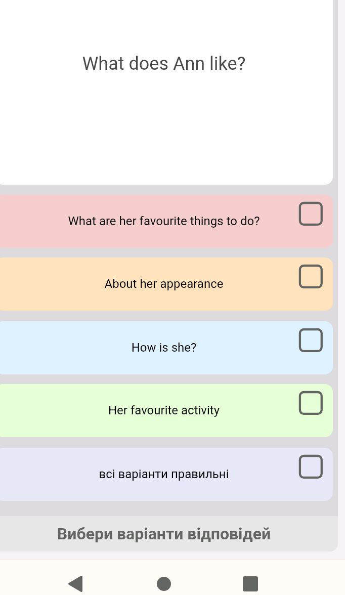 What does Ann like? What are her favourite | StudyX