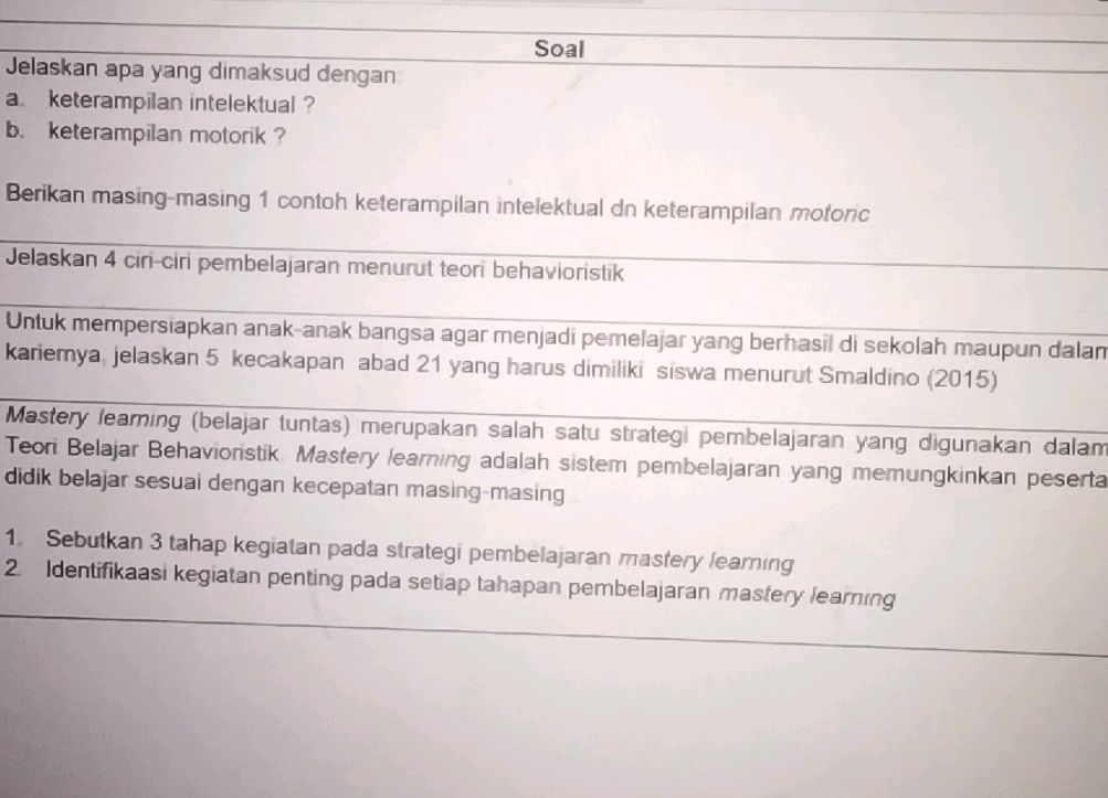 Jelaskan apa yang dimaksud dengan: a. | StudyX