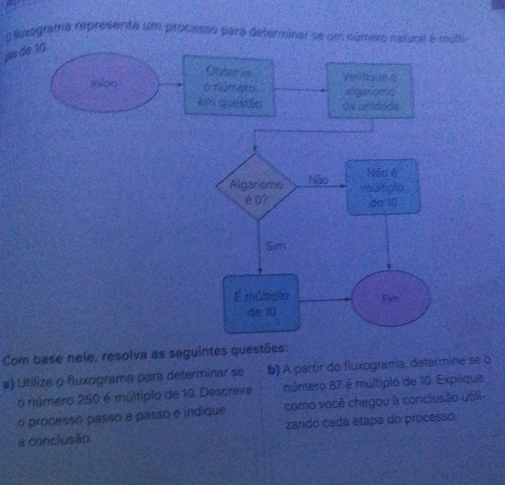 The image contains a flowchart and two | StudyX