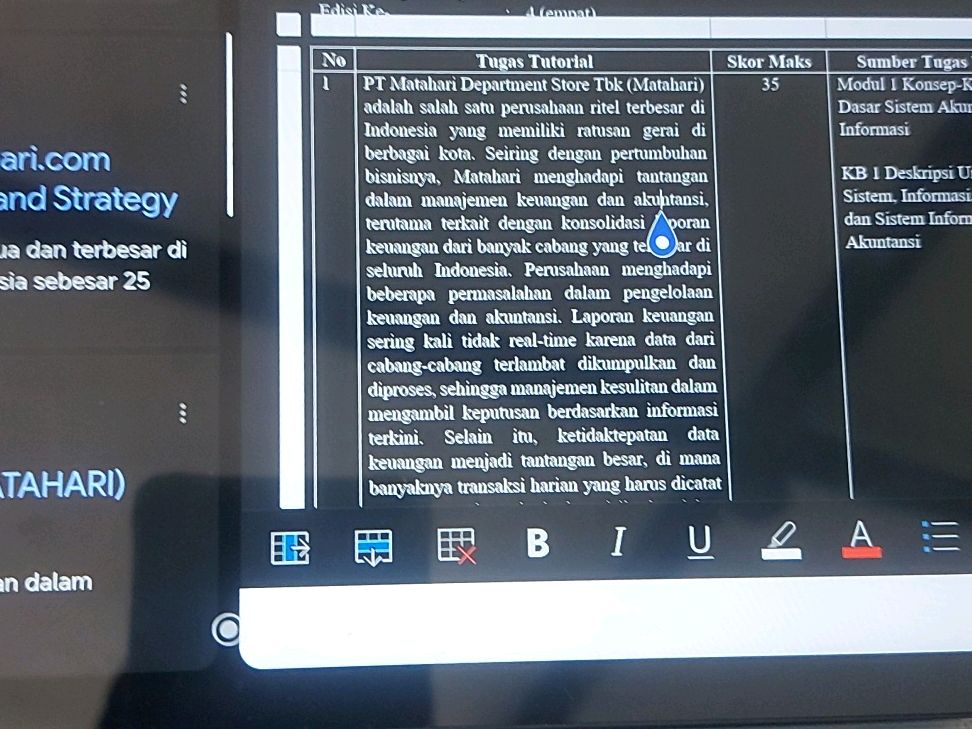 No | Tugas Tutorial | Skor Maks | | StudyX