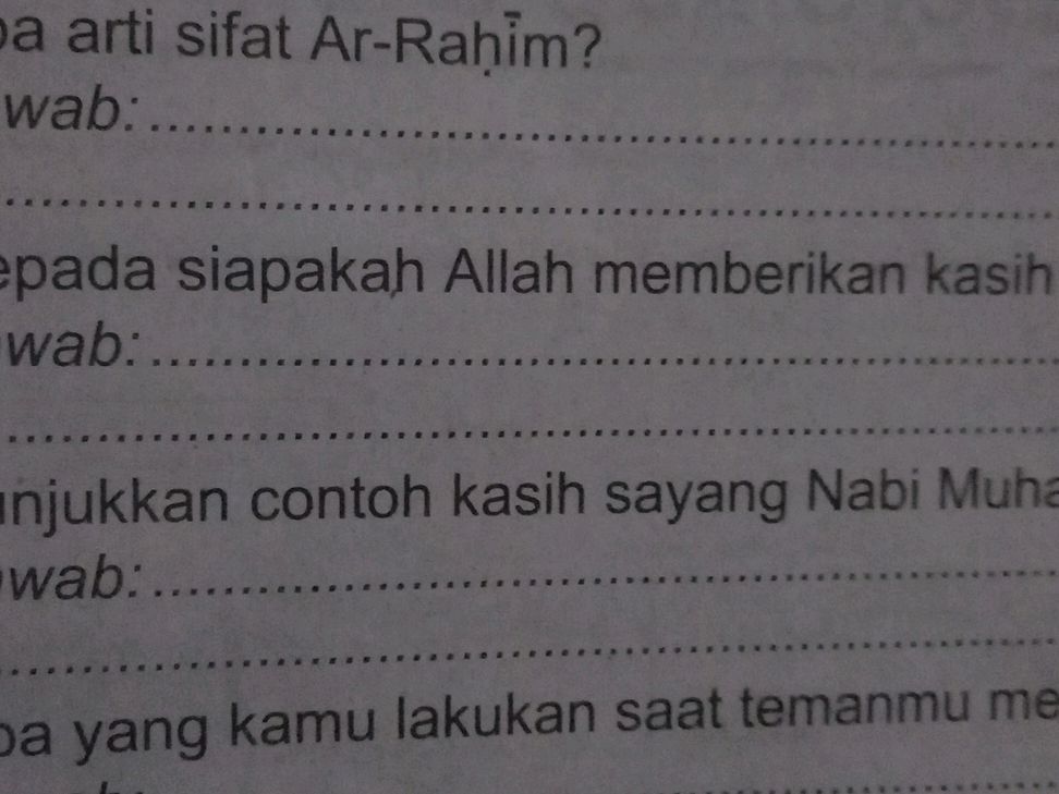 Apa arti sifat Ar-Rahim? Kepada siapakah | StudyX