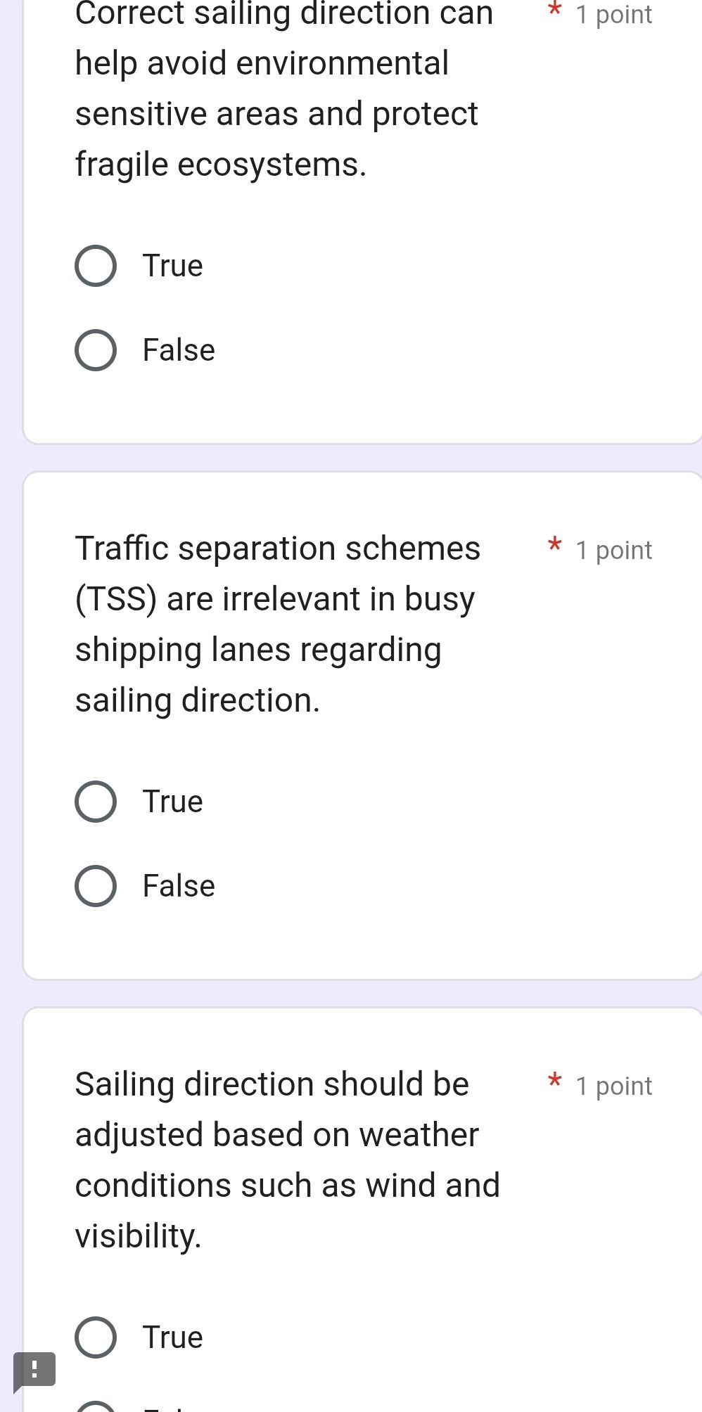 Correct sailing direction can help avoid | StudyX