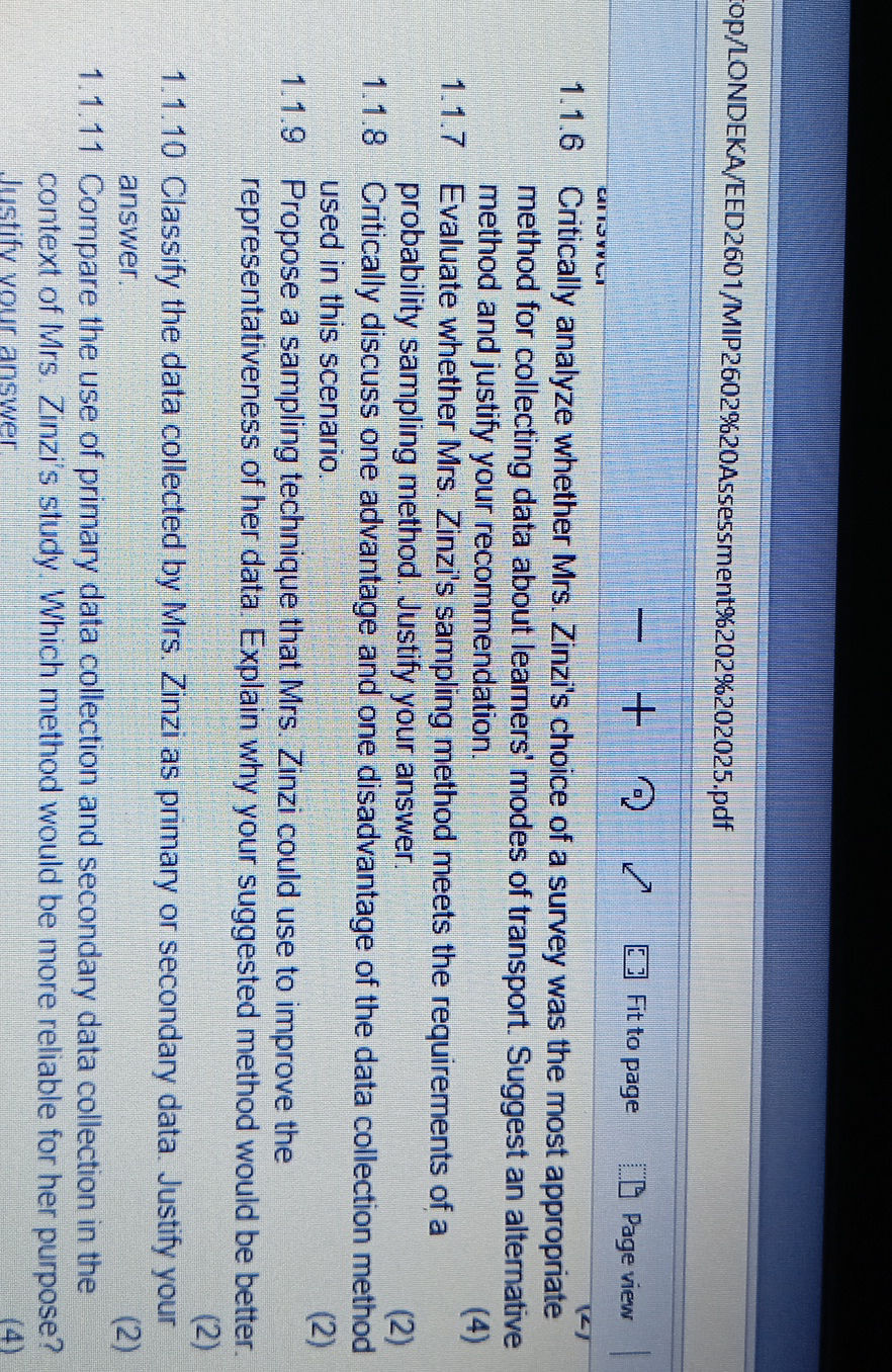 1.1.6 Critically analyze whether Mrs. | StudyX