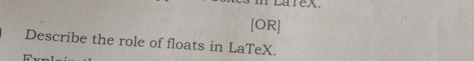 LaTeX: Understanding the Role of Floats | StudyX