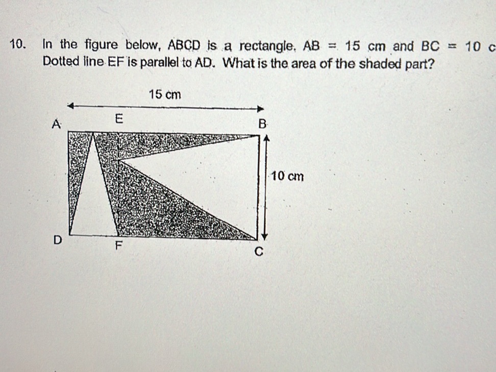 In the figure below, ABCD is a rectangle. AB | StudyX