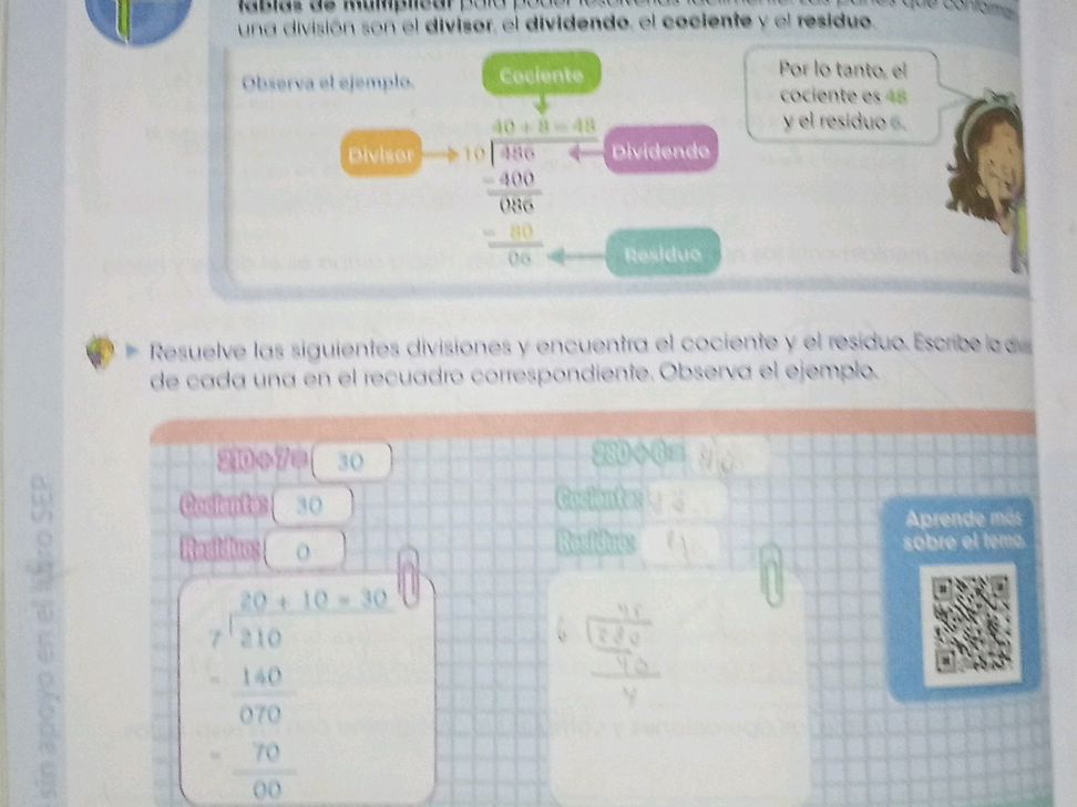 Resuelve las siguientes divisiones y | StudyX