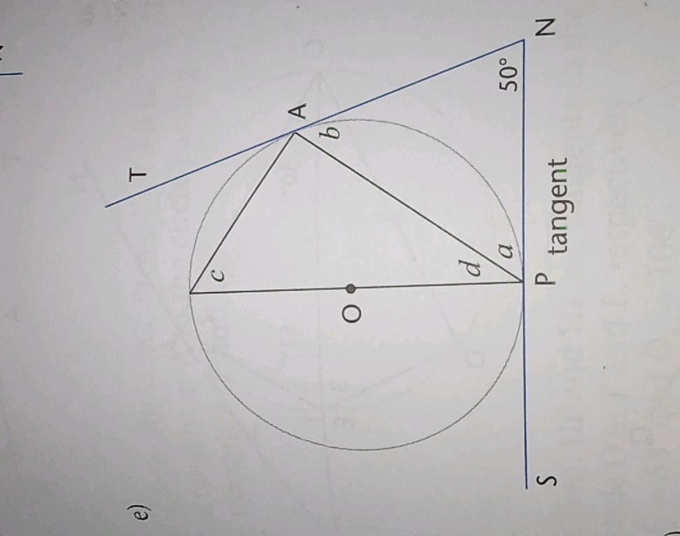 The image shows a circle with a tangent line | StudyX
