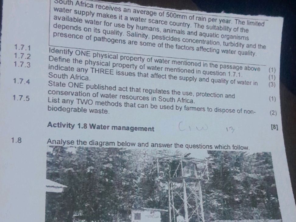 1. 7.1 Identify ONE physical property of | StudyX