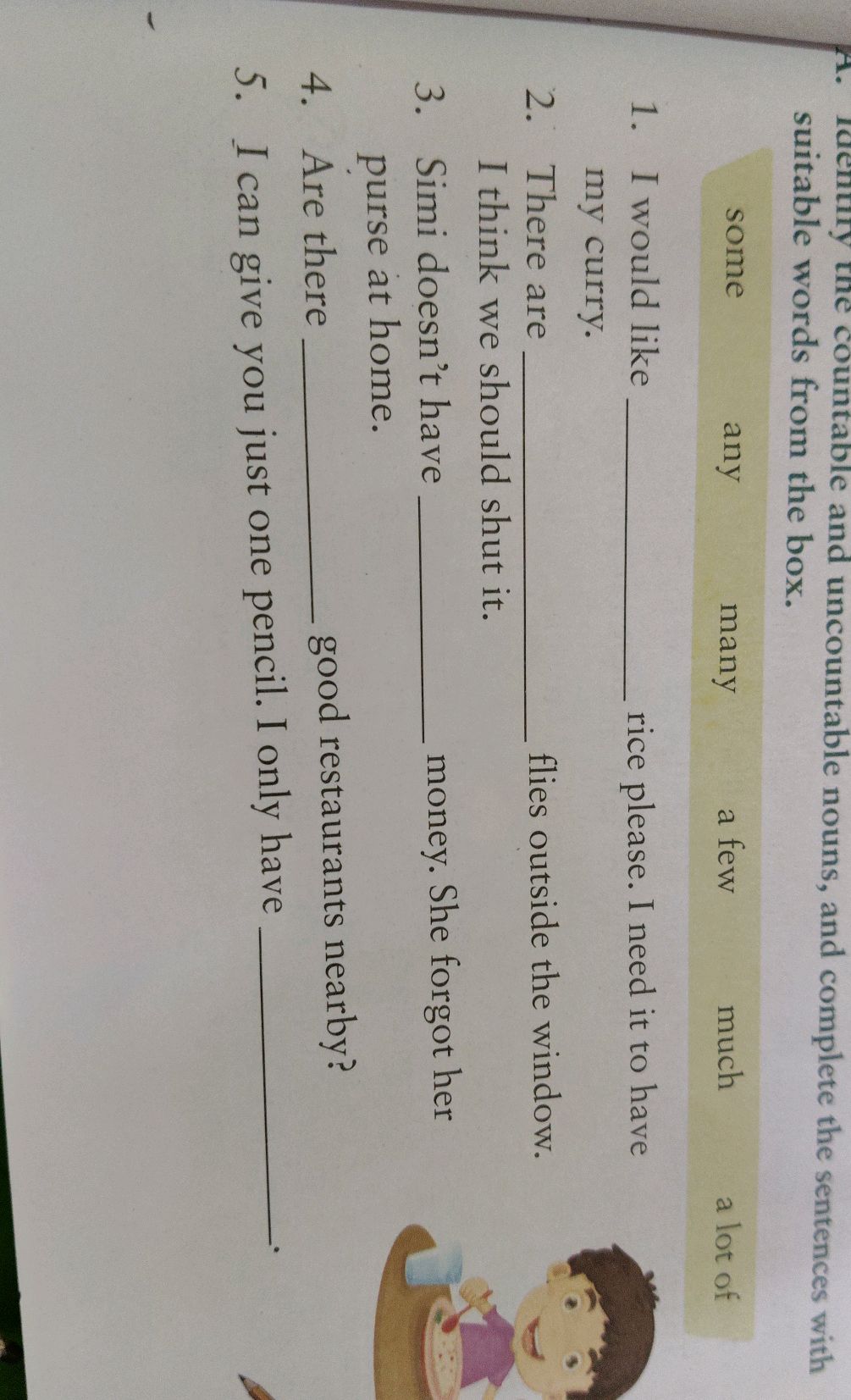 Identify the countable and uncountable | StudyX