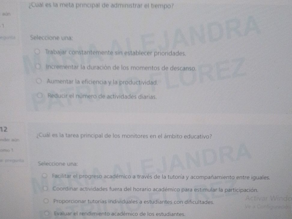 ¿Cual es la meta principal de administrar el | StudyX