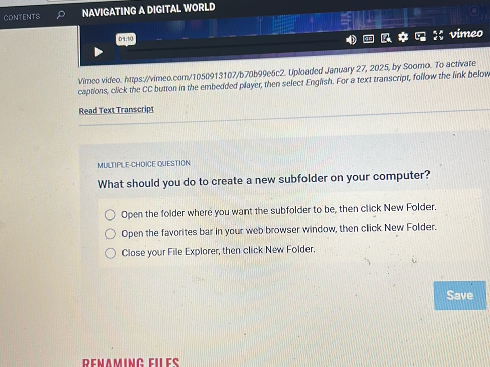 MULTIPLE-CHOICE QUESTION What should you do | StudyX