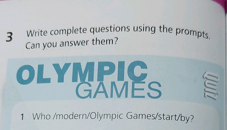 Write complete questions using the prompts. | StudyX