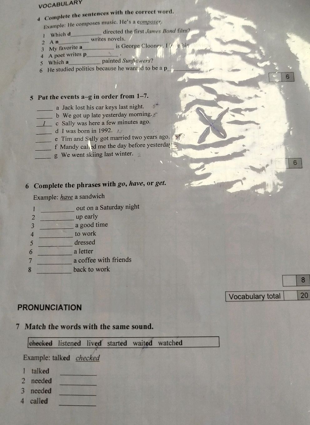4 Complete the sentences with the correct | StudyX