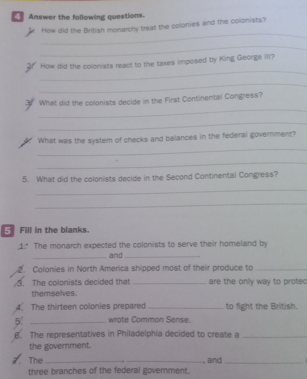 4 Answer the following questions. 1. How | StudyX