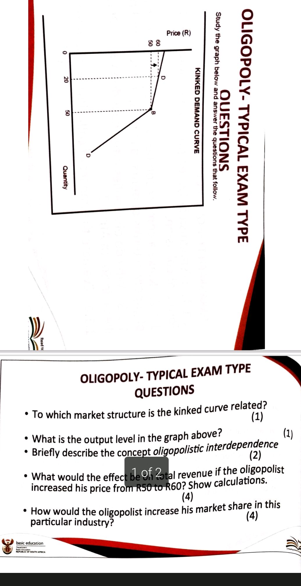 Study the graph below and answer the | StudyX