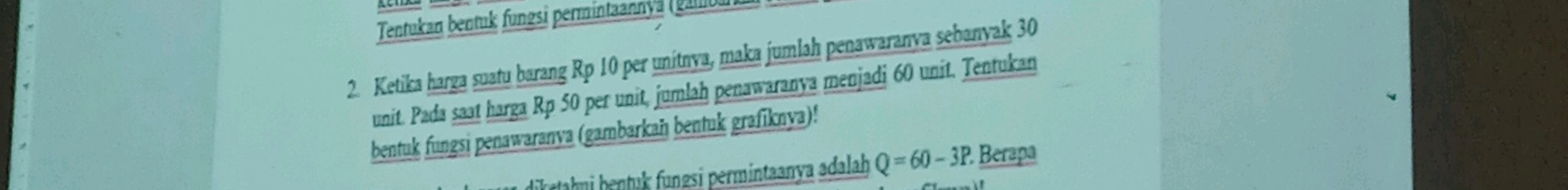 2. Ketika harga suatu barang Rp 10 per | StudyX