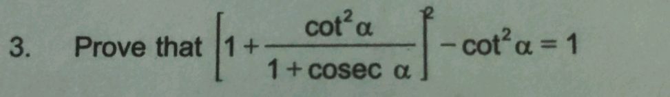 Prove that $ [1 + {^2 }{1 + } ]^2 - ^2 | StudyX
