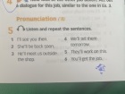 Listen and repeat the sentences. 1 I'll see
