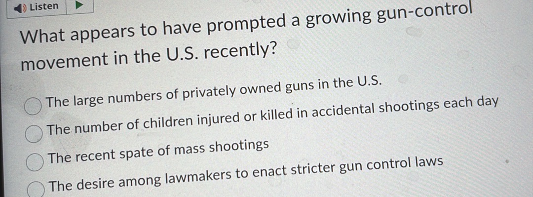 What appears to have prompted a growing