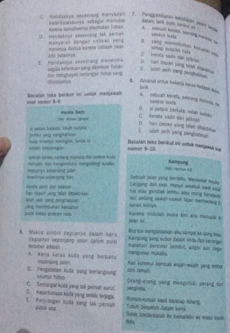 6. Bacalah teks berikut ini untuk menjawab | StudyX