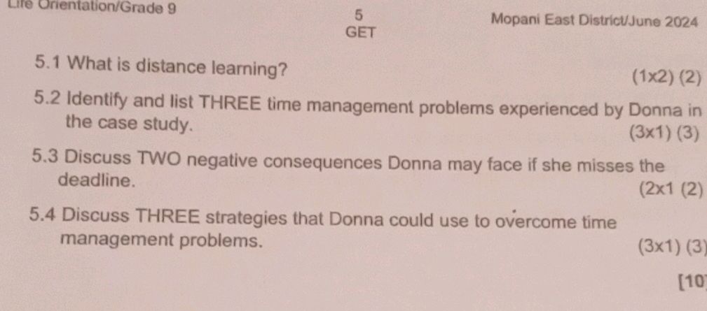 5.1 What is distance learning? 5.2 Identify | StudyX