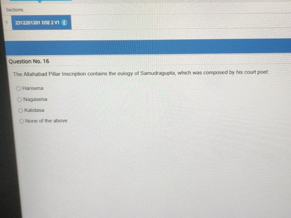 Question No. 16 The Allahabad Pillar | StudyX