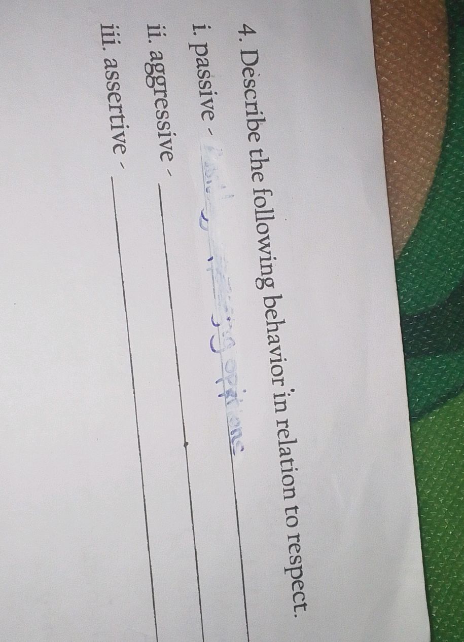 4. Describe the following behavior in | StudyX