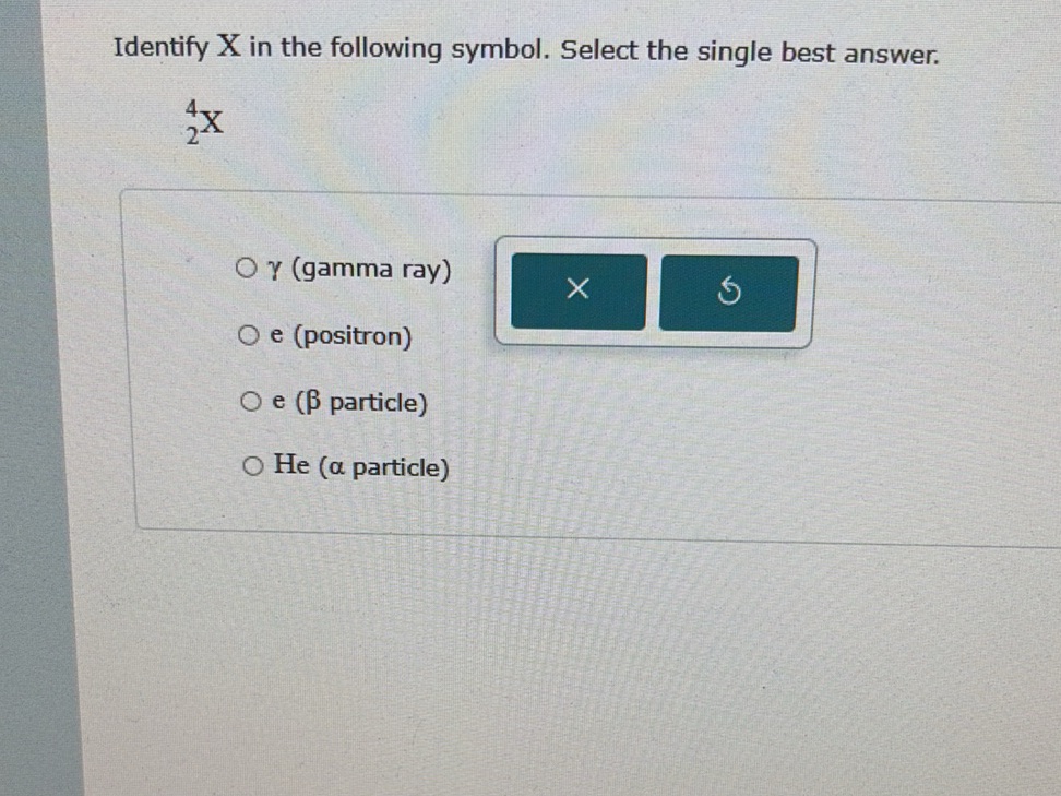 Identify X in the following symbol. Select | StudyX