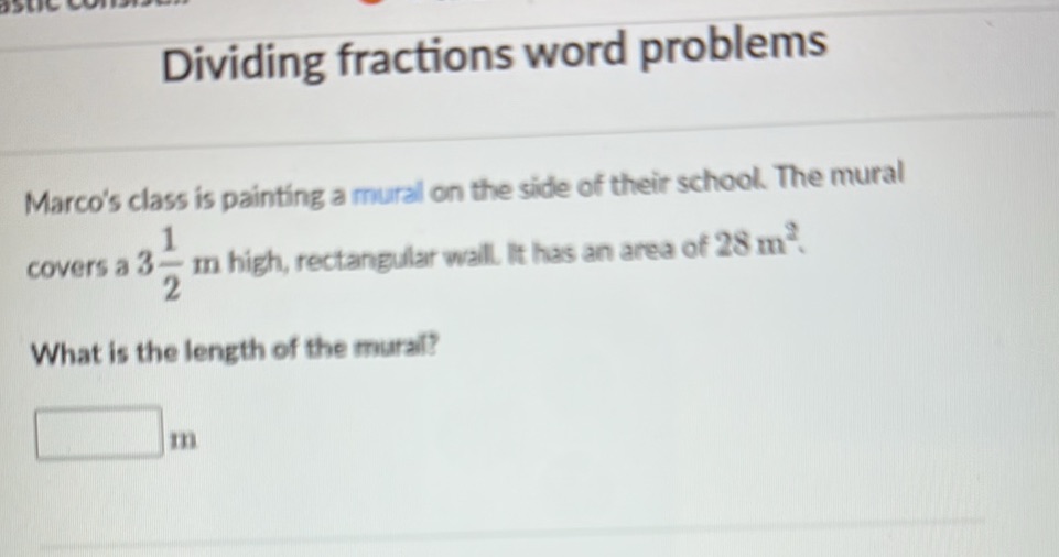 Dividing fractions word problems Marco's | StudyX