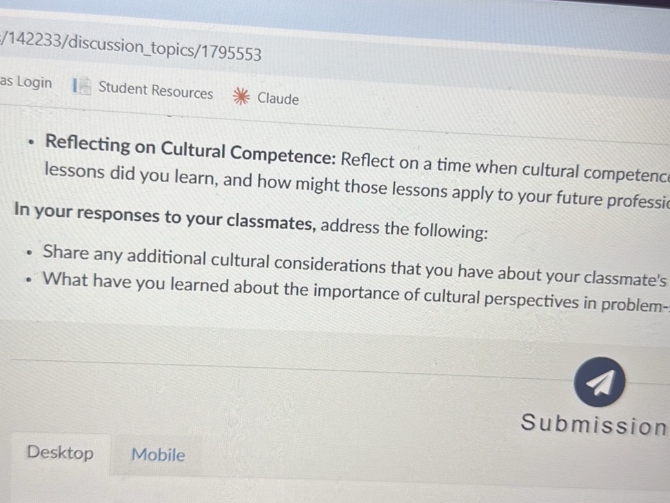Reflecting on Cultural Competence: Reflect | StudyX