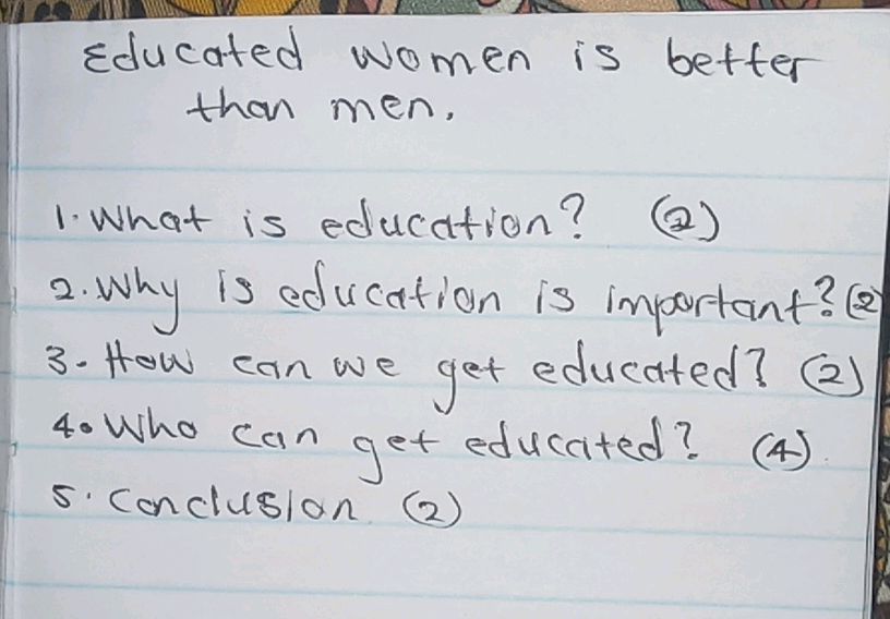 1. What is education? (2) 2. Why is | StudyX